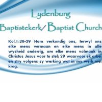 Die Apostoliese Geloofsbelydenis – Lydenburg Baptistekerk